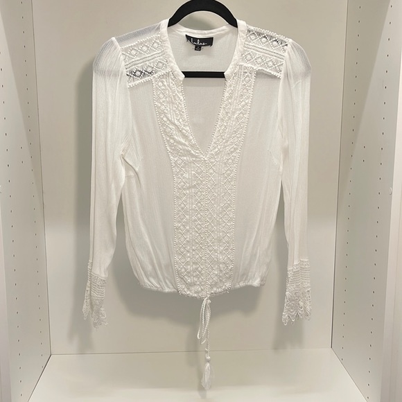 Lulus | Tops | Lulus Bali Daydream White Lace Long Sleeve Top | Poshmark